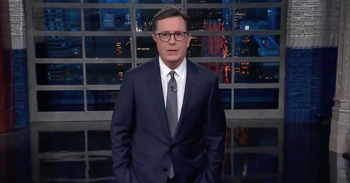 Colbert Shares Theory on Trump Skipping Super Bowl Interview