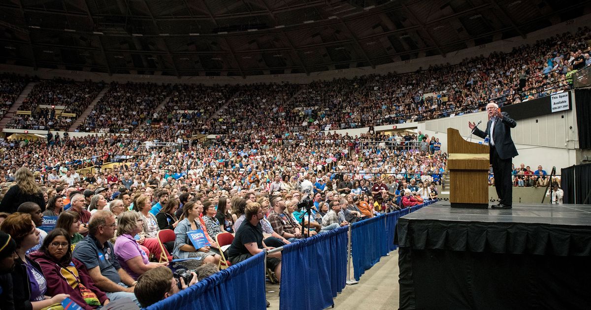 Bernie Sanders Fills Arena in Wisconsin With Nearly 10,000 Excited ...