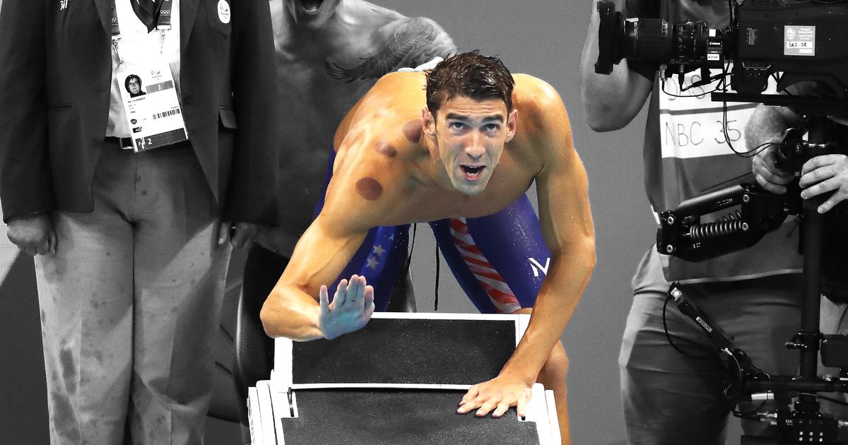 Michael Phelps Gives Cupping a Moment at 2016 Rio Olympics