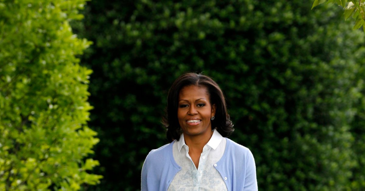 Michelle Obama Wore Fresh Colors to Talk About Food