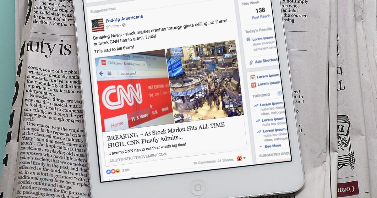 Facebook to Flag Fake News Stories with Warning Labels