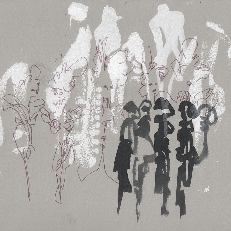 Drawing in the Moment: Backstage at Fashion Week