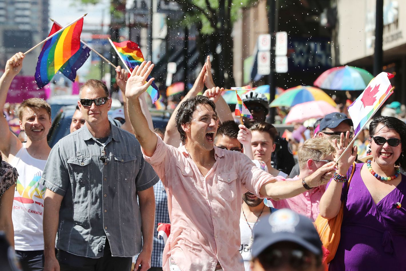 Justin Trudeau Spent the Pride Parade in a State of Childlike Glee