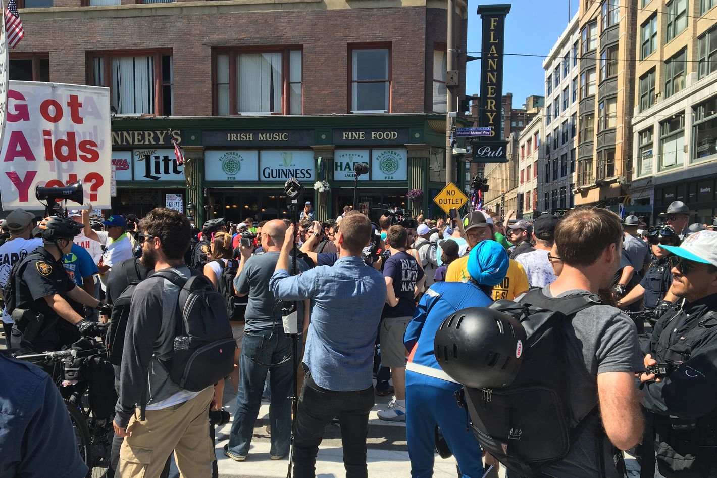 The Flag-Burning Protest in Cleveland: My Minute-by-Minute Diary