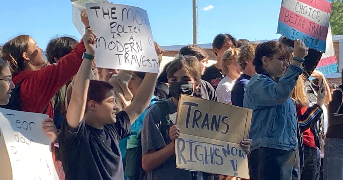 Virginia Students Walk Out in Protest of Anti-Trans Policies