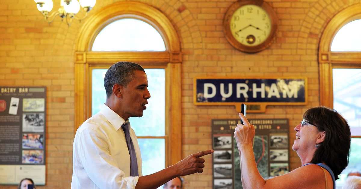 President Obama Poses for Weird Photo