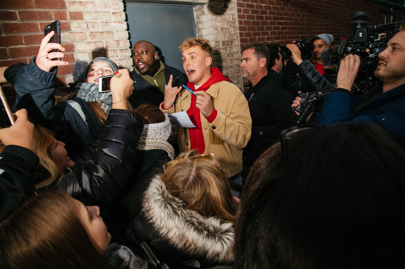 Jake Paul Hosts Pop Up Shop in New York City