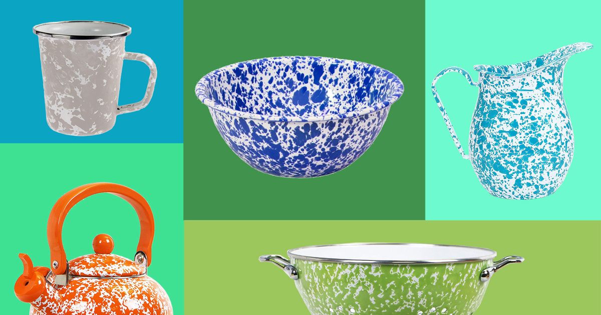 29 Splatterware-Enamel Marbled Enamelware Things on Amazon | The Strategist