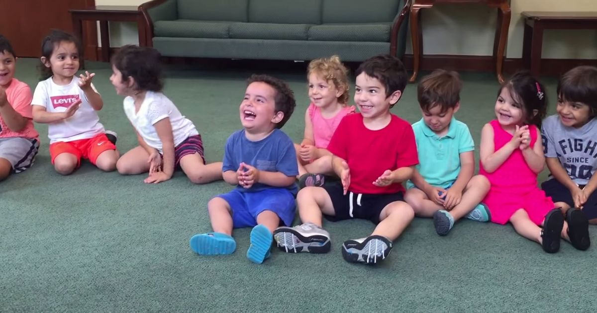 Kid Laughing During Music Class Video