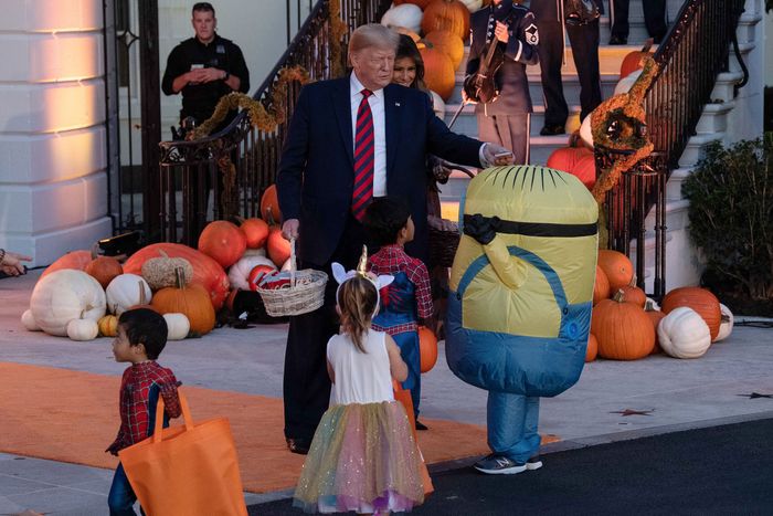 Donald Trump and Melania Try to Give Out Halloween Candy