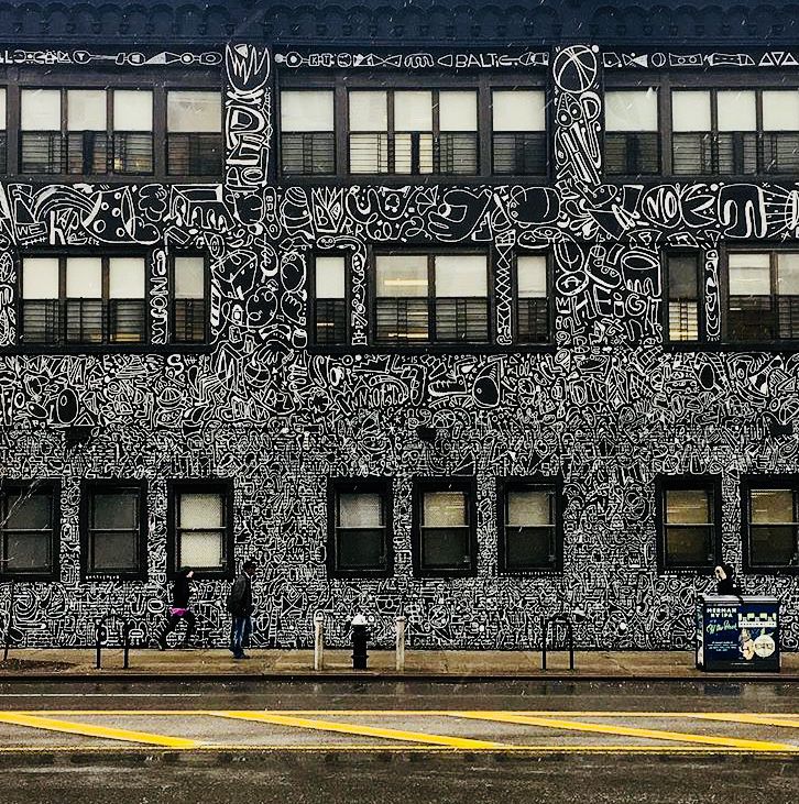 Brooklyn Artist Brings Giant Mural to Flatbush Avenue