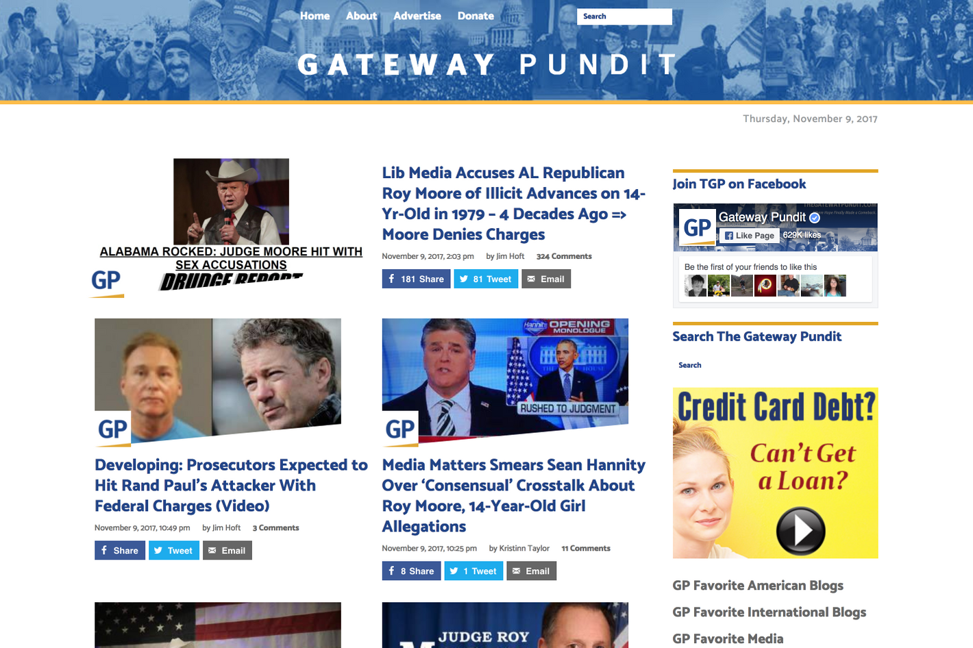 How the Roy Moore Allegations Were Covered on the Right