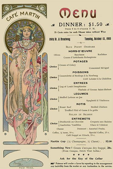 Take a Look at Some Really Excellent Vintage Menus