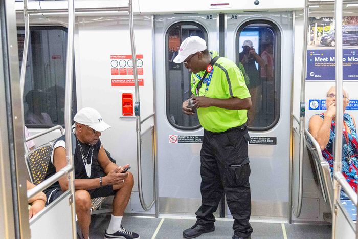 Can Ambassadors Make the Subway Safer Just by Being There?