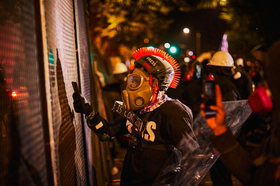 Photographs: Protests in Portland, OR, and Police Violence