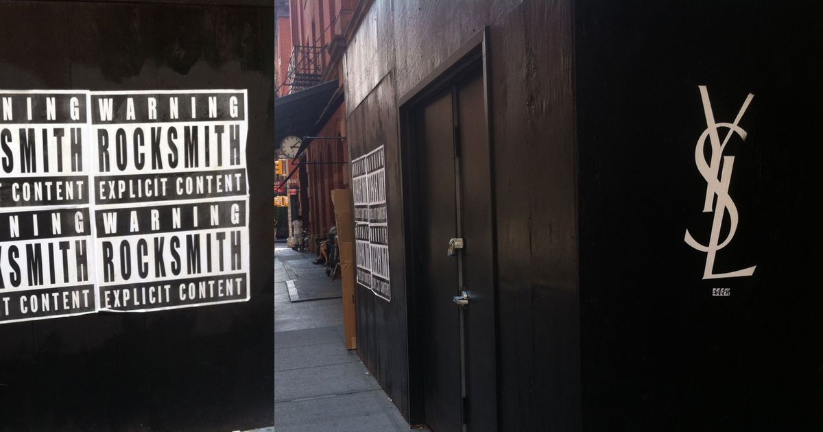 New YSL Logo Proves Elusive at the Soho Store