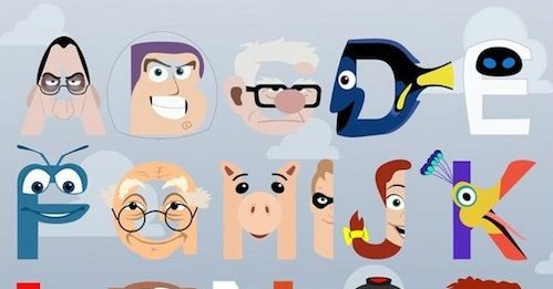 See a Pixar-Themed Alphabet