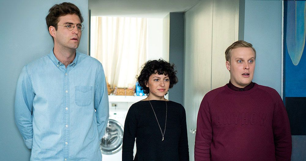 The Cast of Search Party on That Awkward Sex Scene, Improv on Set, and ...