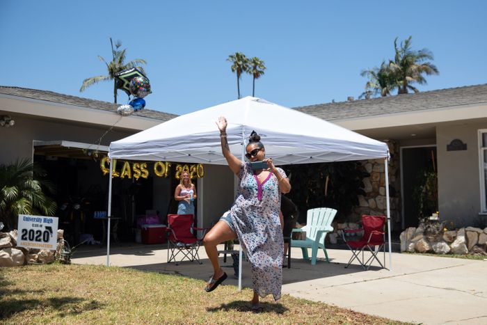 Scenes From a Joyful High-School Graduation Parade