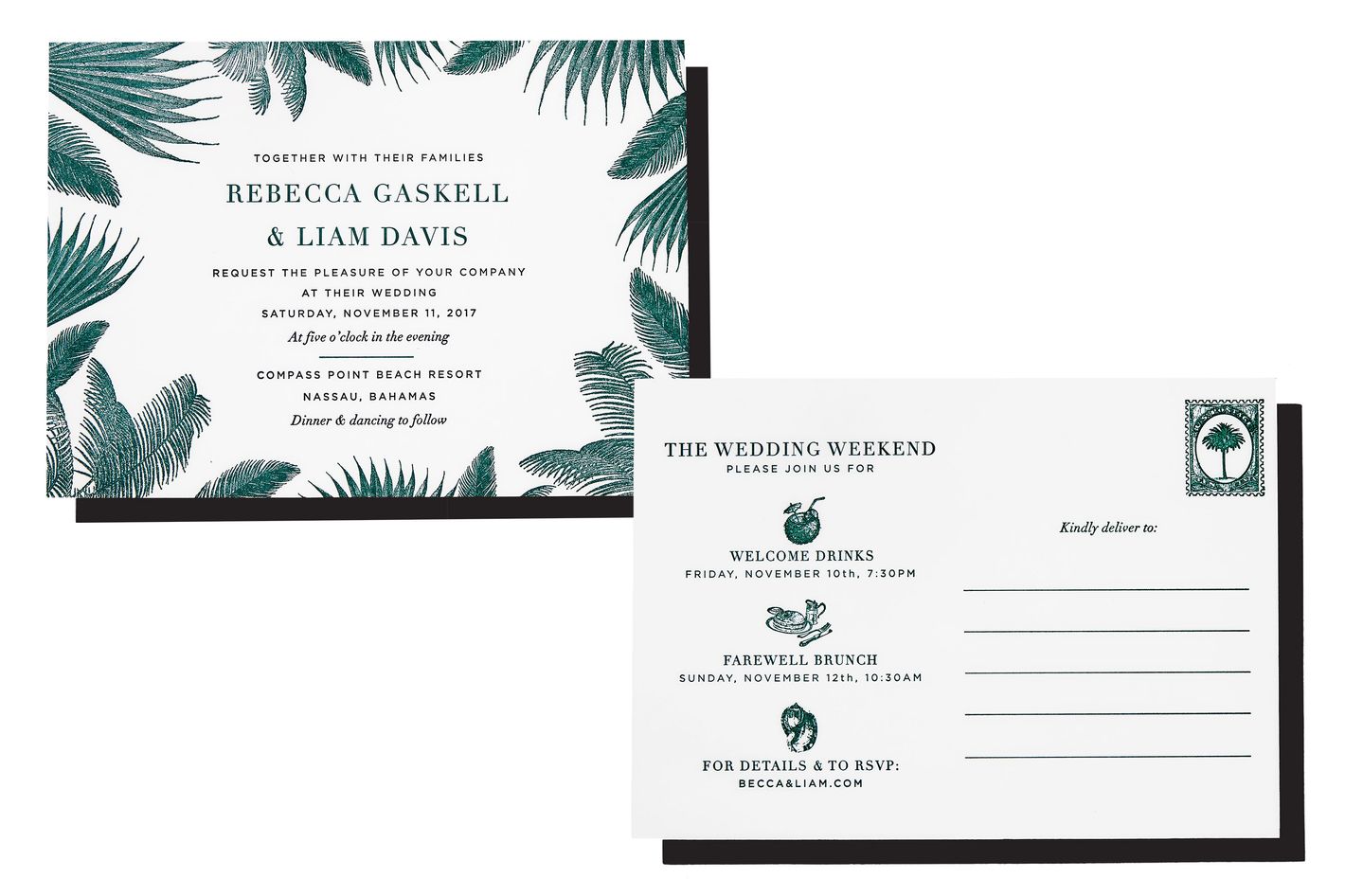 Best Postcard Wedding Invitations