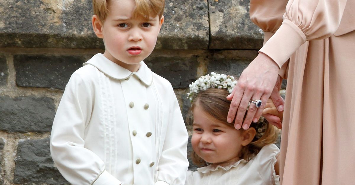 George, Charlotte In Meghan Markle, Prince Harry Wedding