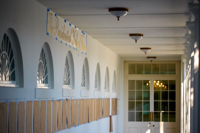 Trump Hangs Tacky ‘Walk of Fame’ Sign Outside White House