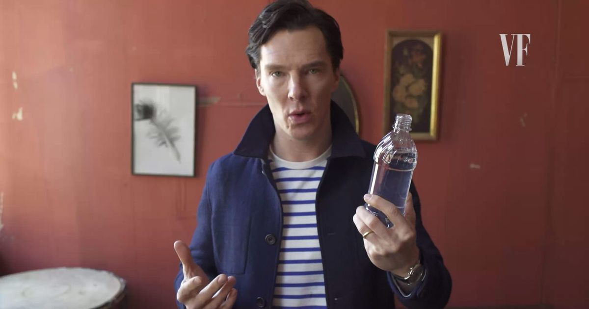 Come Have a Sip of Benedict Cumberbatch’s Tall, Magical Glass of Water