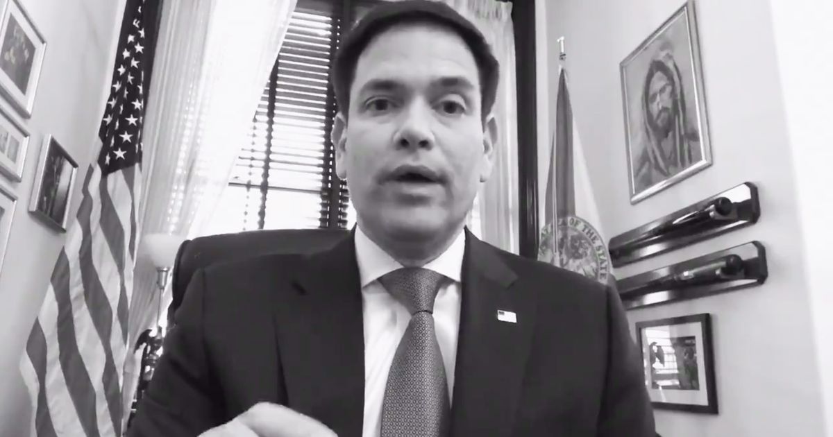 Rubio Looks Panicked in Video Urging Calm Over Coronavirus