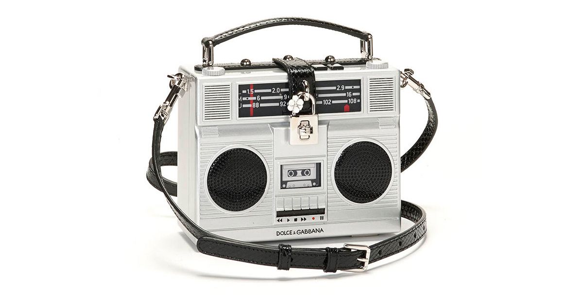 A Dolce & Gabbana Bag Shaped Like an ’80s Stereo