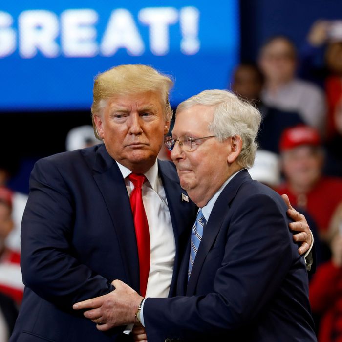 Trump Revives His Feud With McConnell (and His Wife, ‘Coco’)