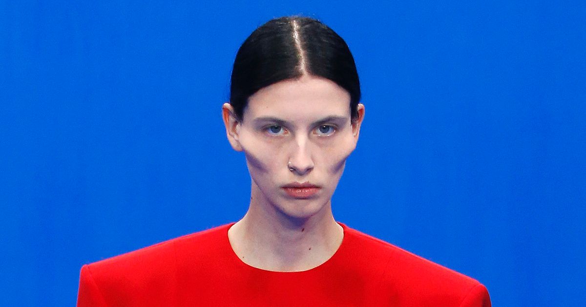 Balenciaga Runway Show Models Wore Cheek Prosthetics