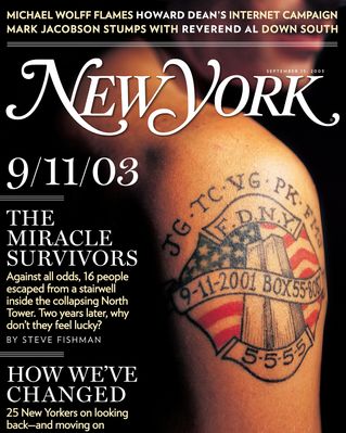 New York Magazine: September 15, 2003 Issue