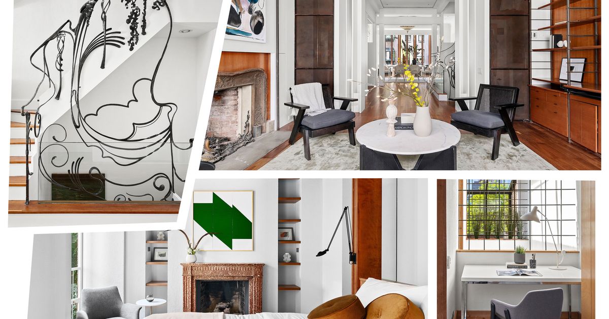 A Lenox Hill Townhouse With an Eccentric Sculptural Railing