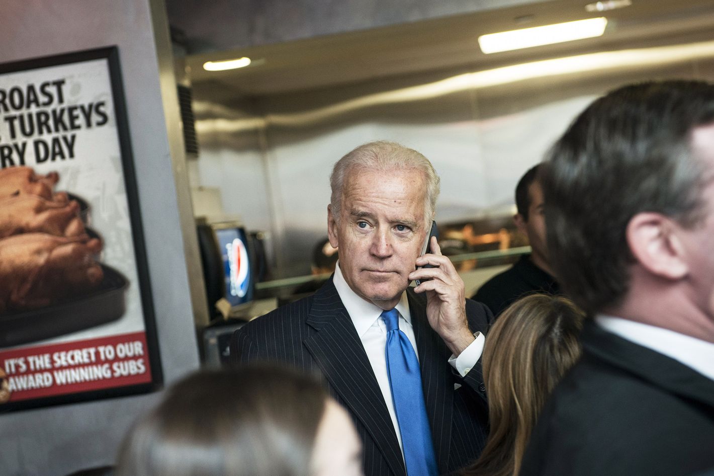 Joe Biden Picking Up Some Sandwiches, in Photos