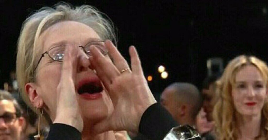 The Hot New Meme Is Meryl Streep Yelling Song Lyrics