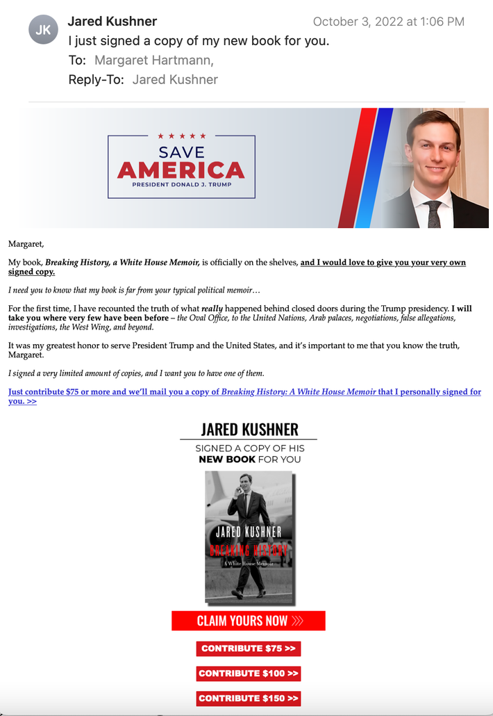 Jared Kushner’s Book: Best Seller or Trump Fundraising Ploy?