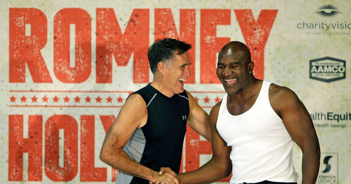 Mitt Romney Teases Evander Holyfield Boxing Match, Achieves Peak Romney