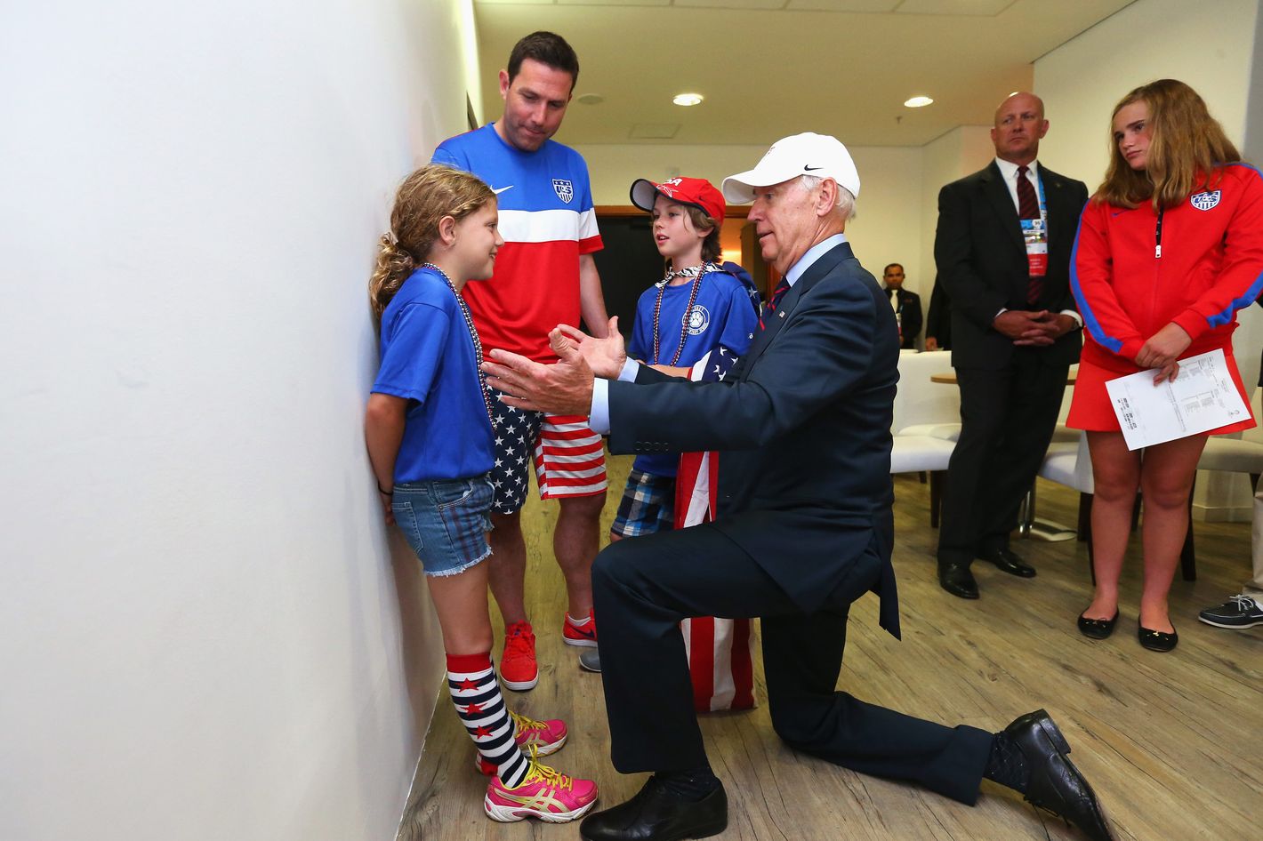 Smiley Joe Biden Congratulates U.S. World Cup Team With Bidenisms