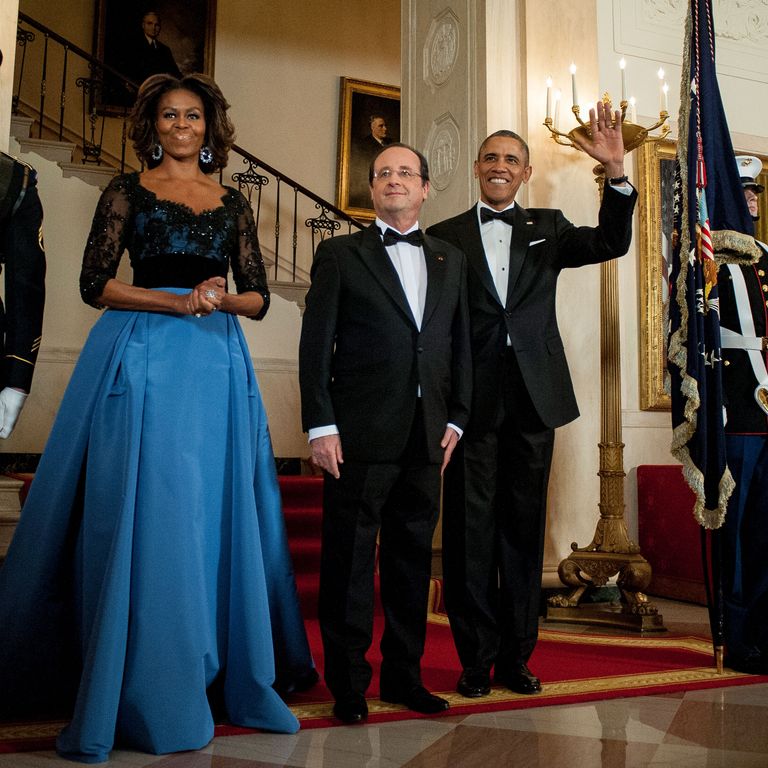 All of Michelle Obama’s White House State Dinner Outfits