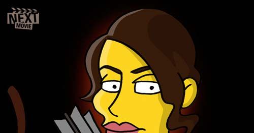 See The Hunger Games Characters Drawn As If They Were on The Simpsons