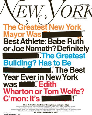New York Magazine: January 17, 2011 Issue