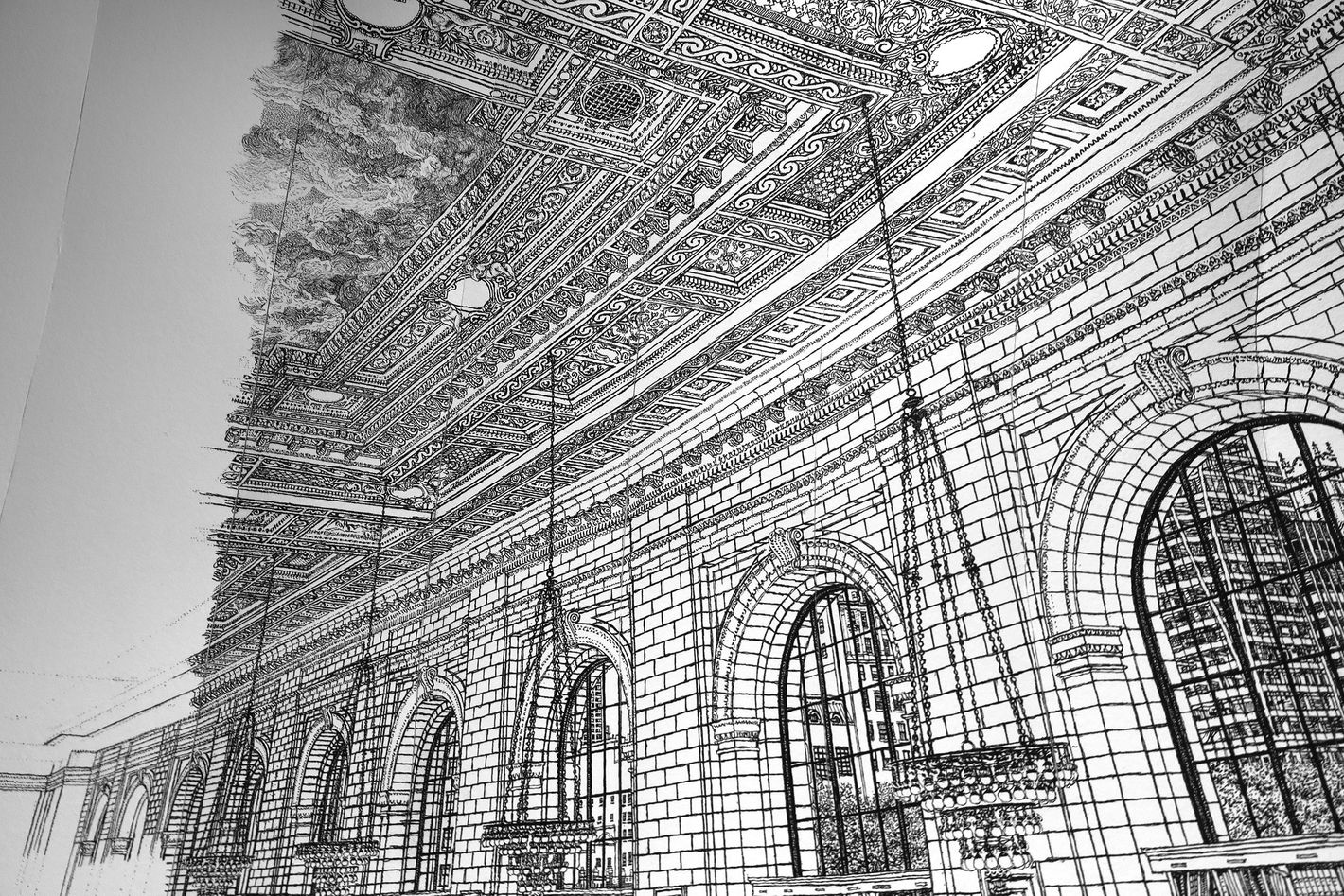 The Human Camera Obscura in the New York Public Library