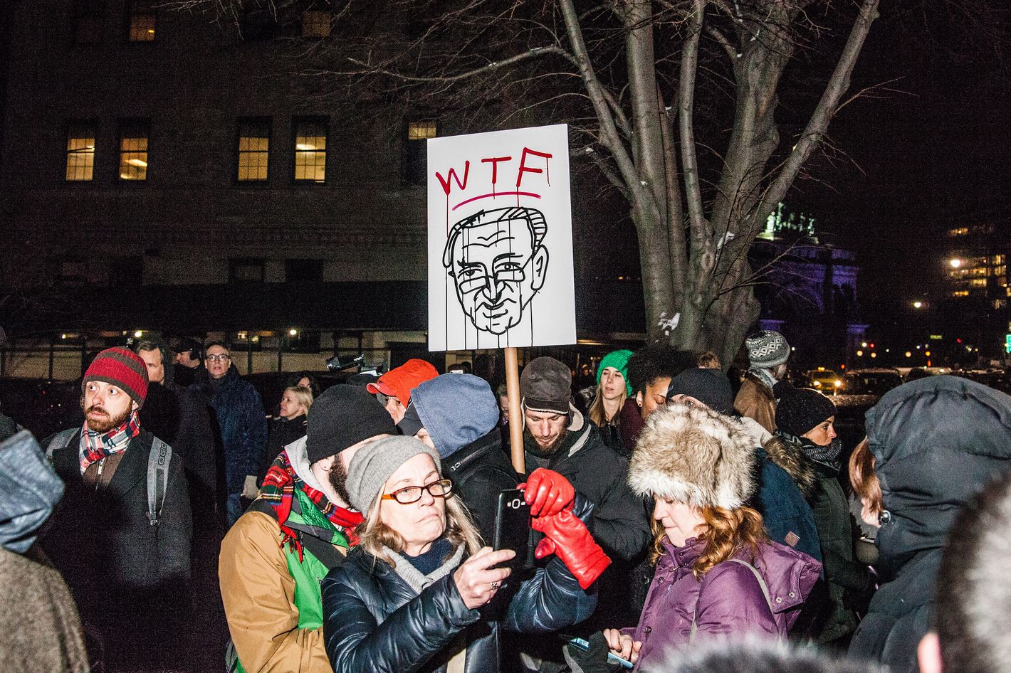 Photos: Thousands Protest Outside Schumer’s Brooklyn Home