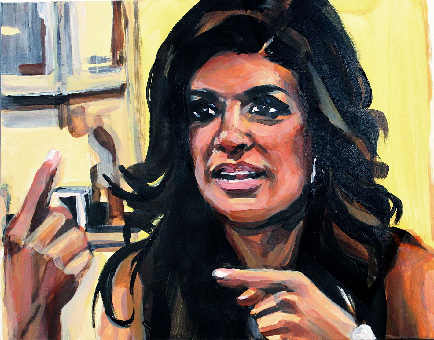 Real Housewives Pointing Fingers by Laura Collins THNK1994