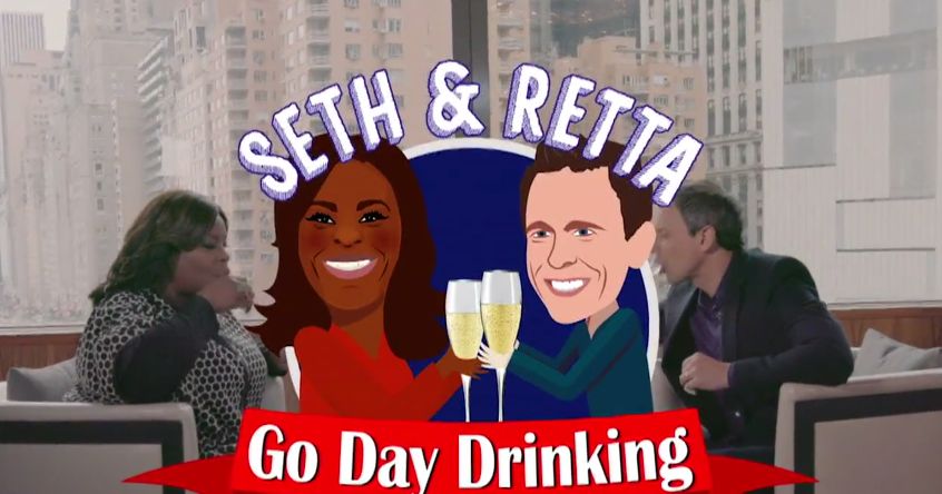 Retta, Seth Meyers, and, in Your Mind, You Go Day Drinking on Late Night