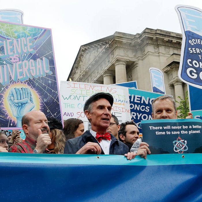 Bill Nye and Fellow Celebrities March on Earth Day