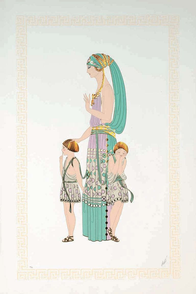Lavish Art Deco Fashions, Painted by Erté