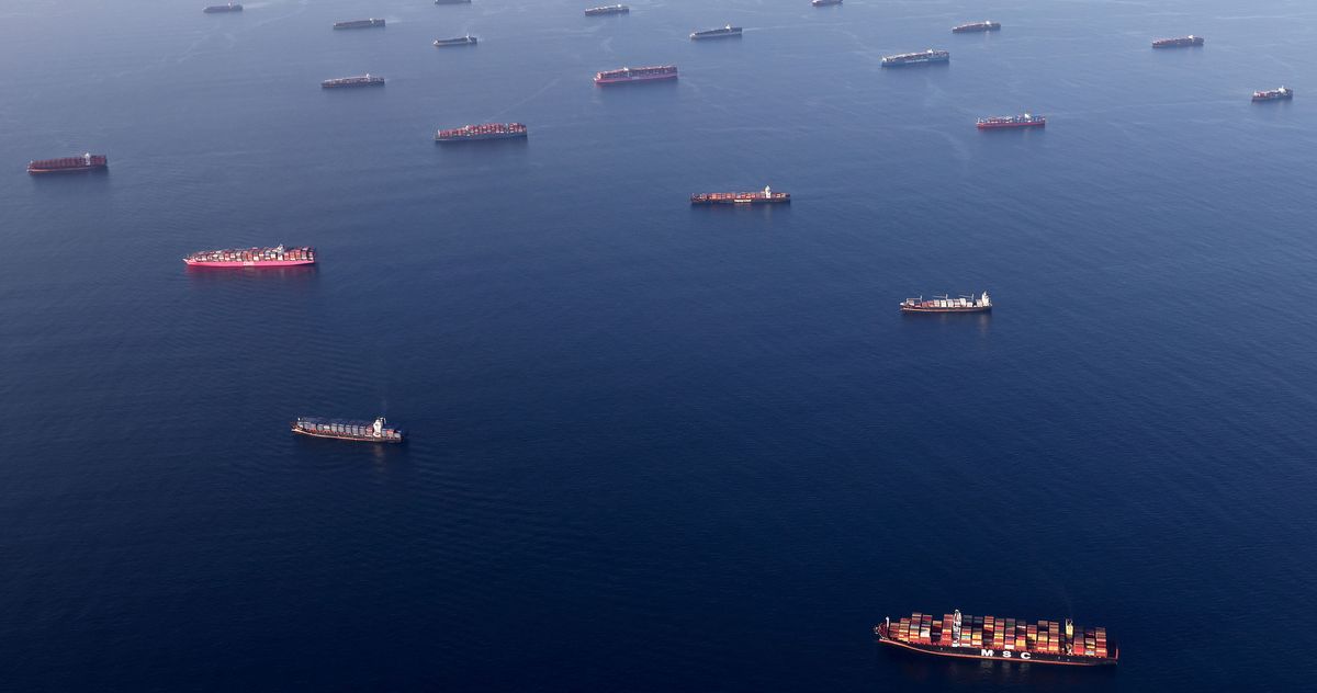 Behold the Insane Traffic Jam at the Port of Los Angeles