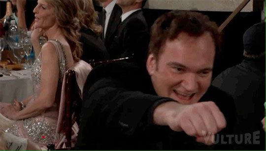 Your Golden Globe GIFs: Chastain, Spielberg, Tarantino, and More