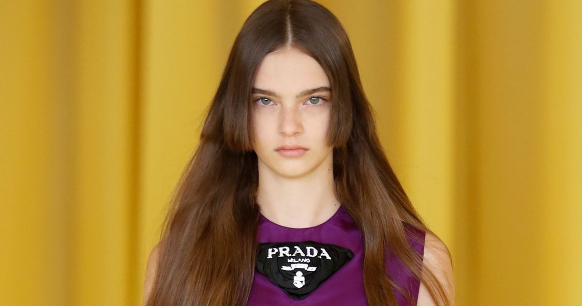 Spring 2021 Milan Prada Runway Hair and Beauty